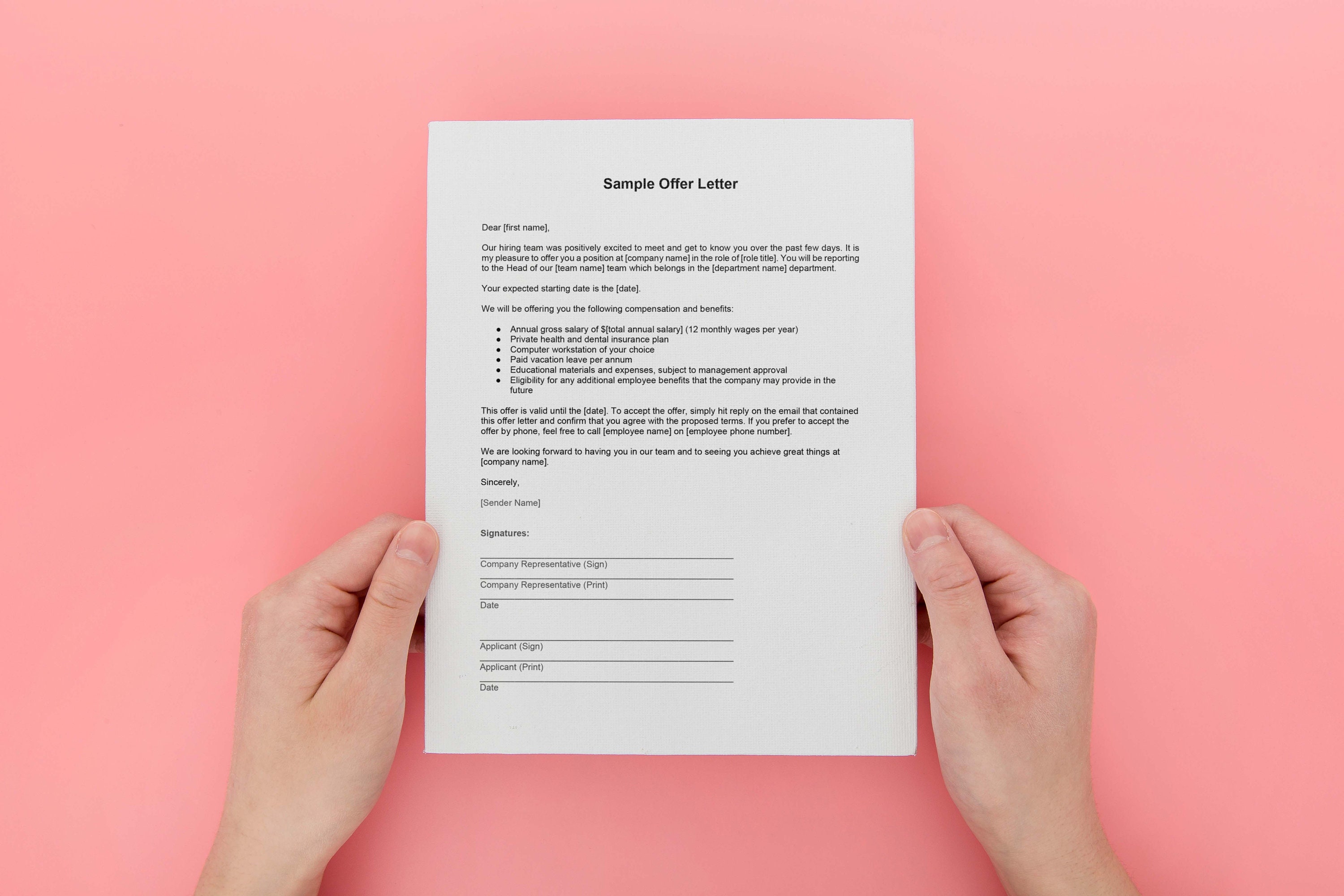 Offer Letter,offer Letter Template,job Offer Letter,offer Letter Format ...