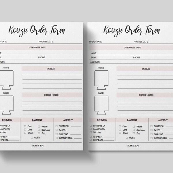 Signs Order Form - Etsy