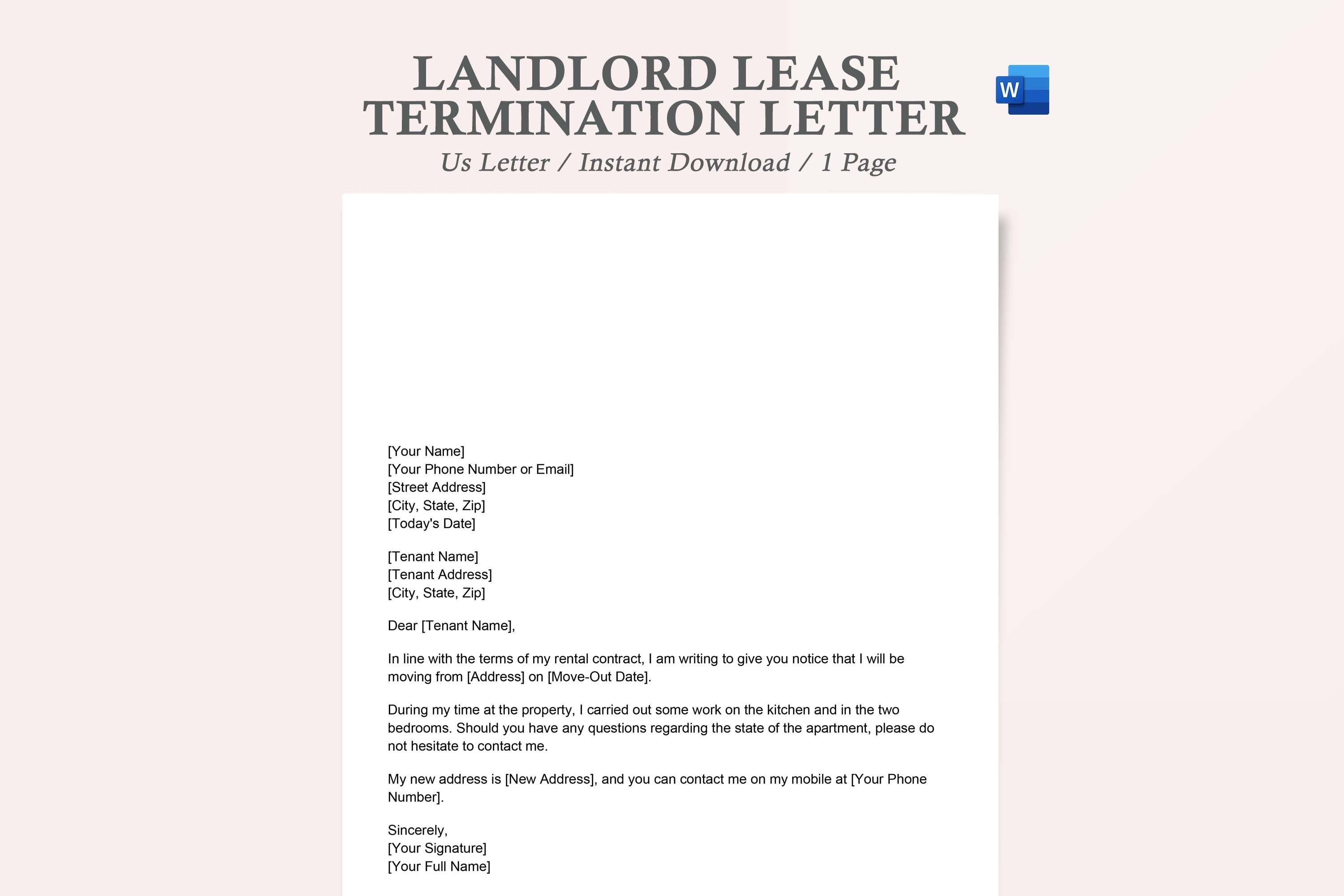 Lease Termination Letter
