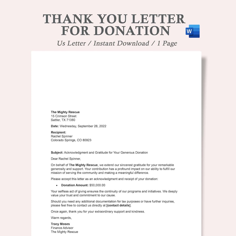 Donation Money Card - Etsy