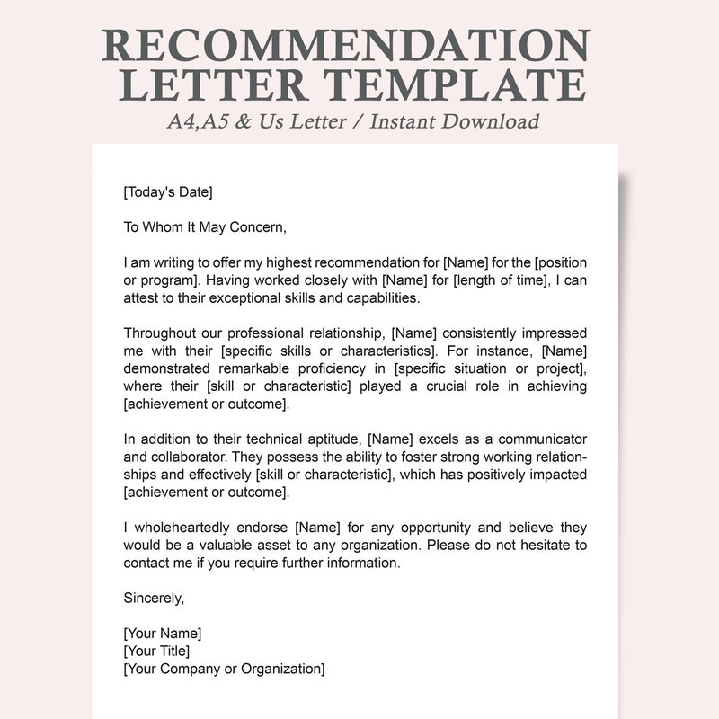 Medical Reference Letter - Etsy