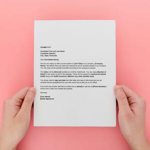Job Offer Letter,offer Letter Template,offer Letter,sample Letter for ...