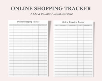 Online Purchase Tracker - Etsy