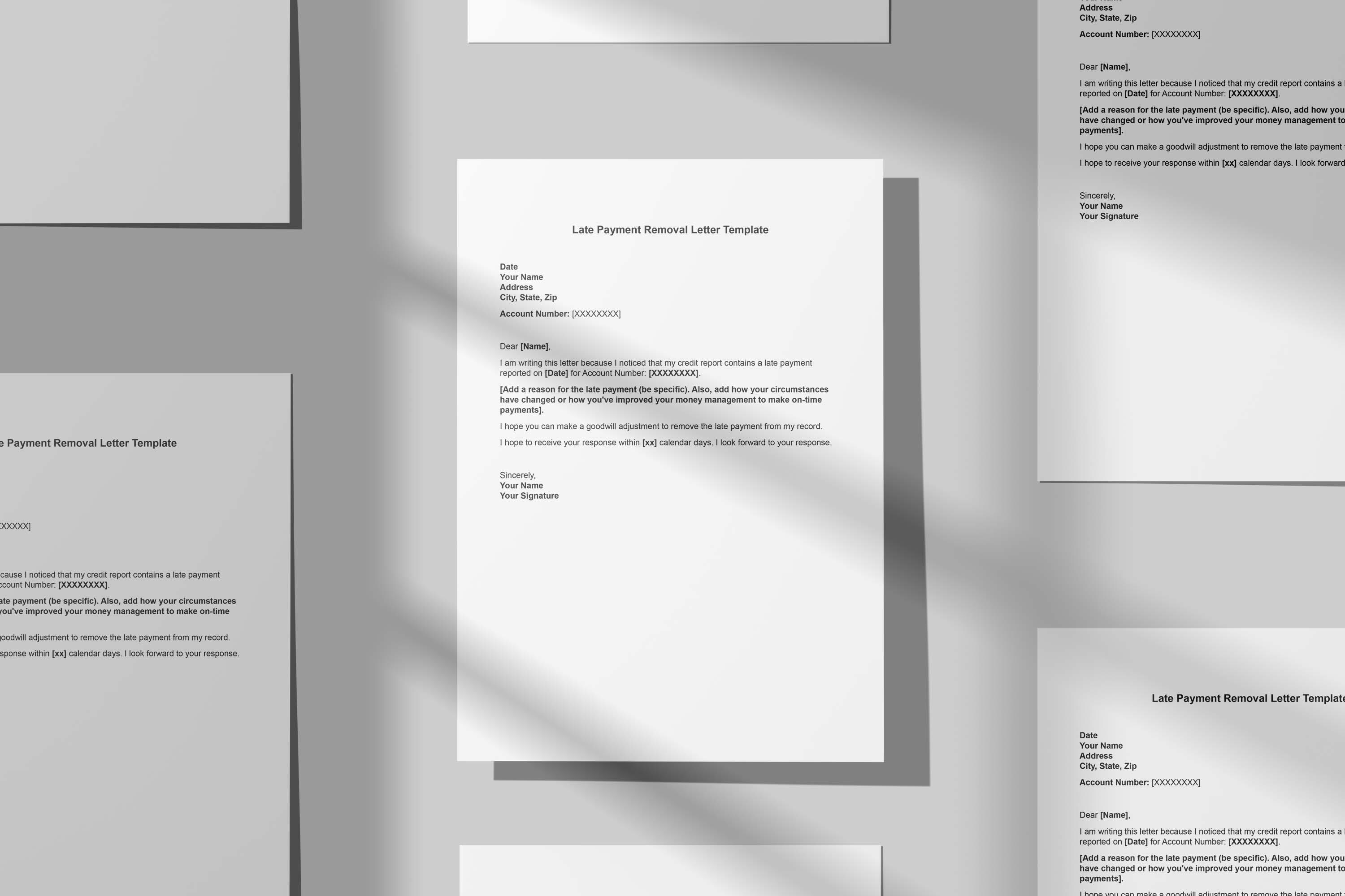 Late Payment Removal Letter Template,late Payment Letter Template,late ...