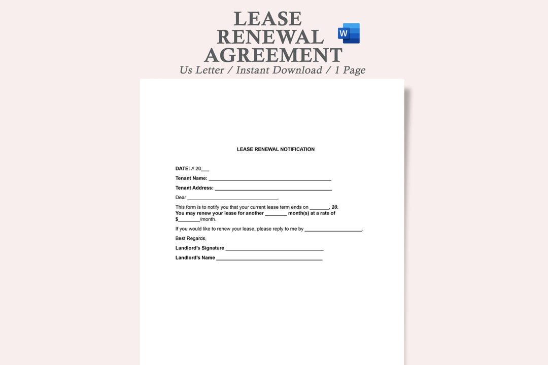 Extension of Lease Contract,lease Extension Agreement Pdf,lease ...