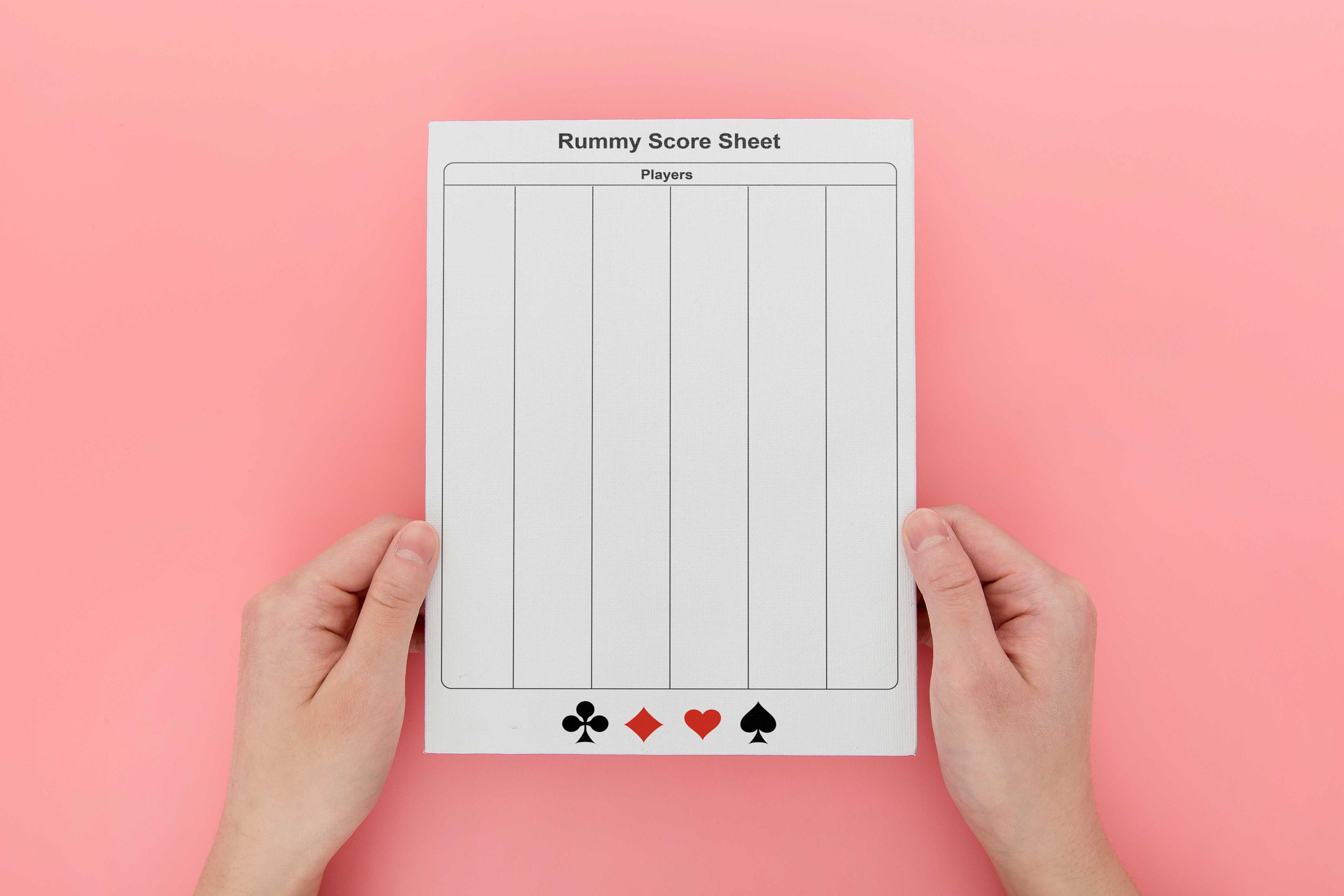 Rummy Score Sheet,game Score Card,gin Rummy,rummy Log,gaming Tracker ...