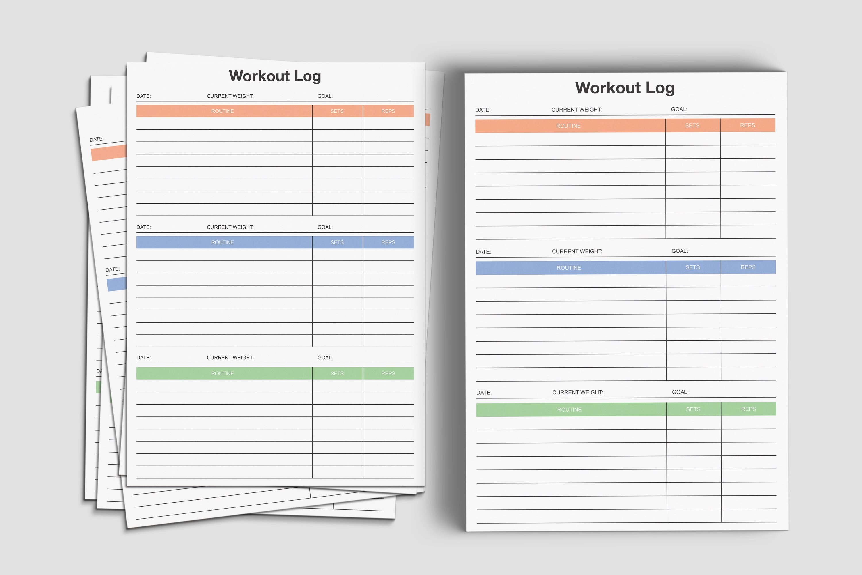 Workout Log,workout Tracker,workout Planner,workout Journal,exercise ...