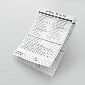 Hr Audit Checklist,hr Employee File Audit Checklist,human Resources ...