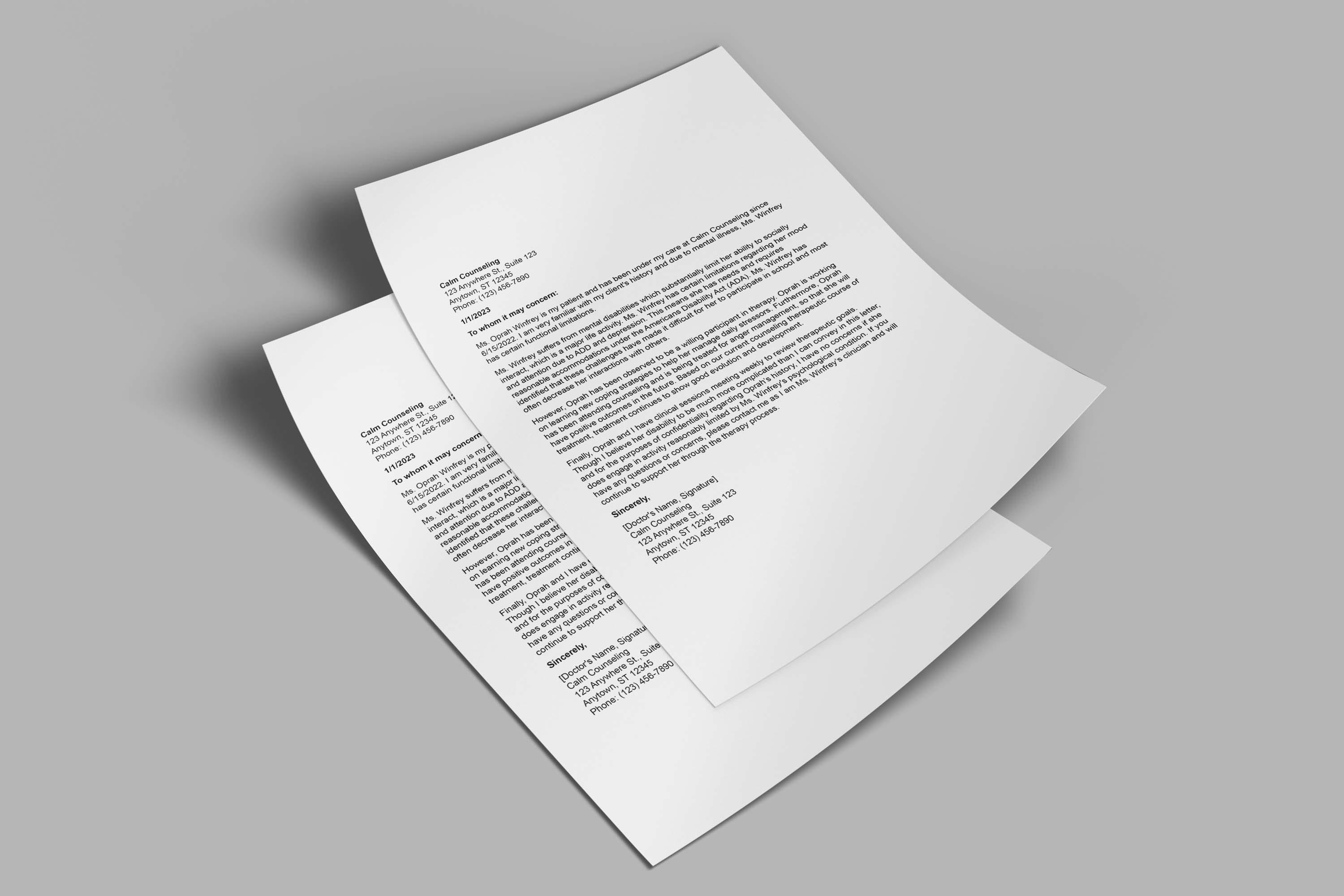 Accommodation Letter,accommodation Request Letter,accommodation Letter ...