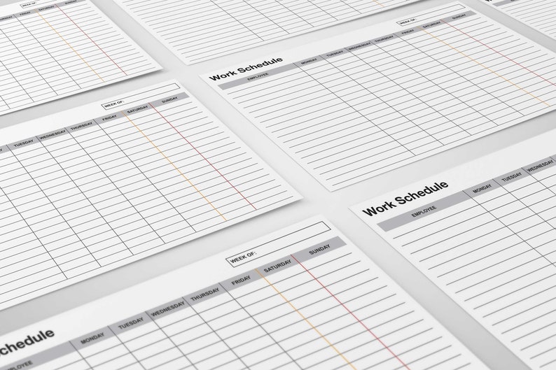 Employee Work Schedule,weekly Work Schedule,weekly Work Schedule ...