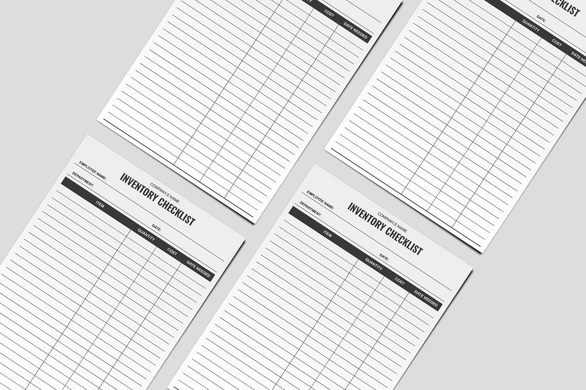 Inventory Checklist,inventory Tracker,business Inventory Tracker,stock ...