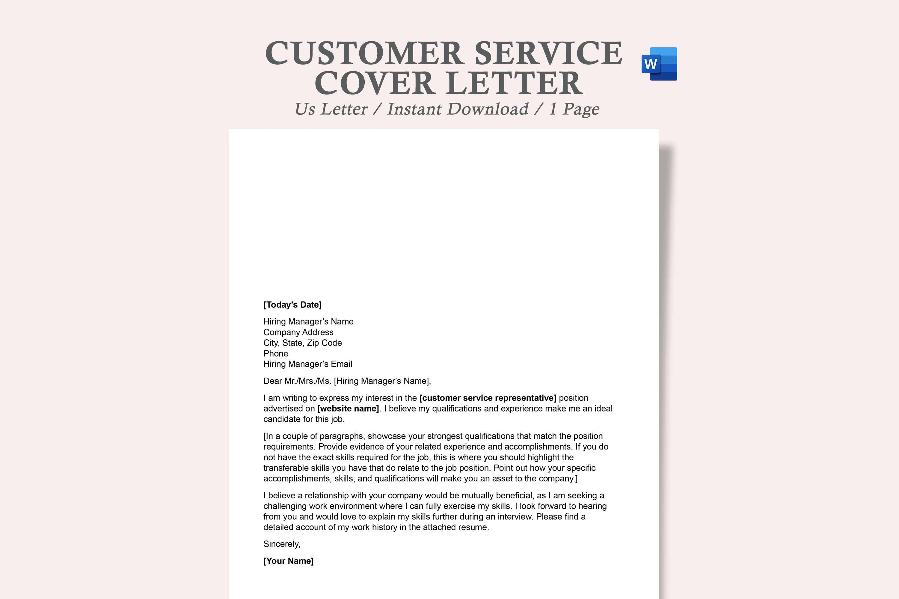 Customer Service Cover Letter,customer Service Cover Letter Examples ...