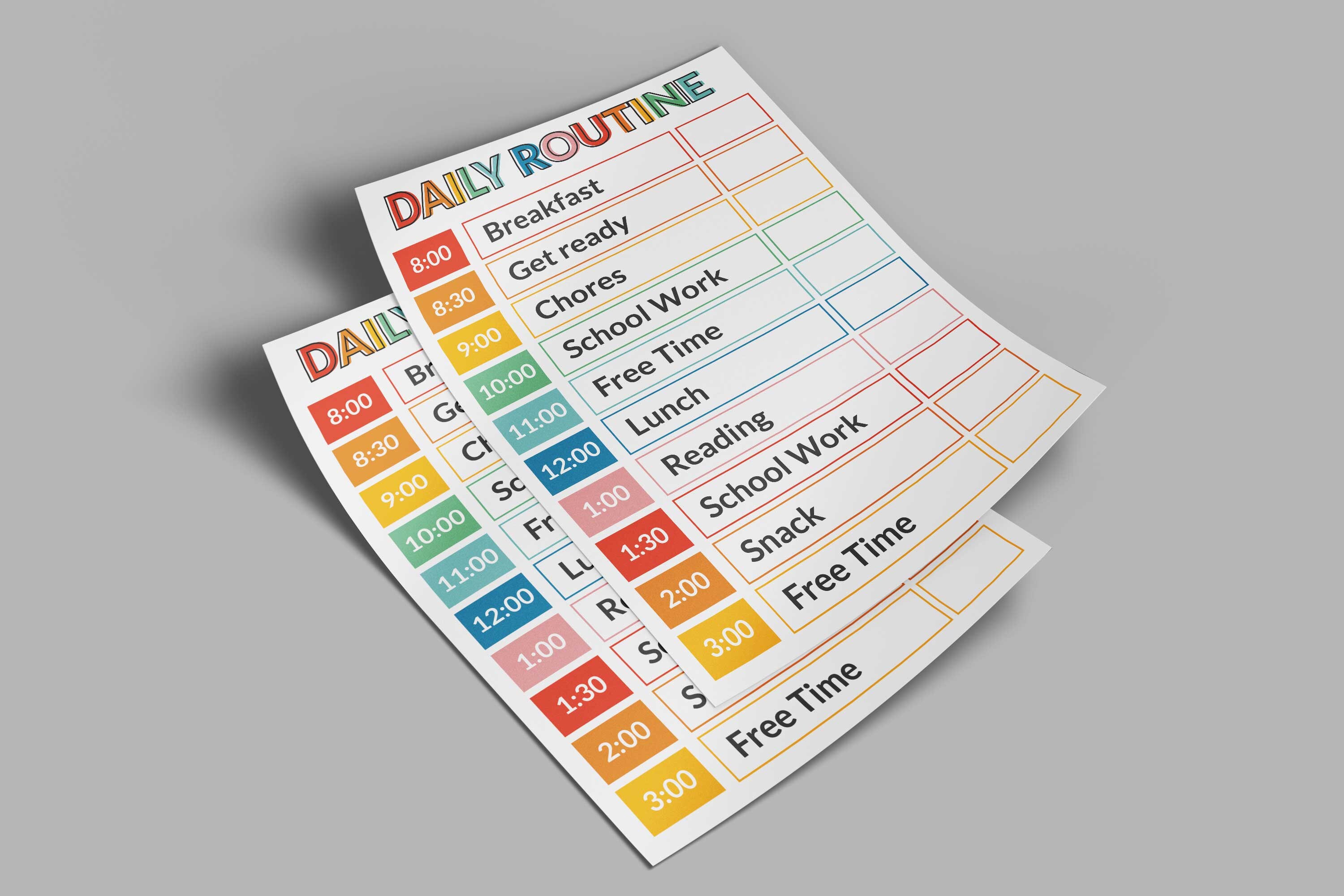 Daily Routine,daily Routine Schedule,daily Task Tracker,daily Work ...