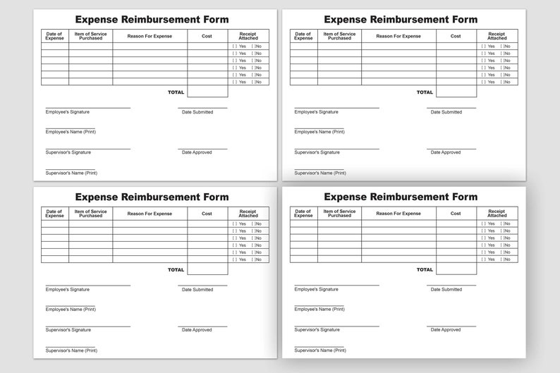 Expense Reimbursement Form,reimbursement Form Template,expense ...