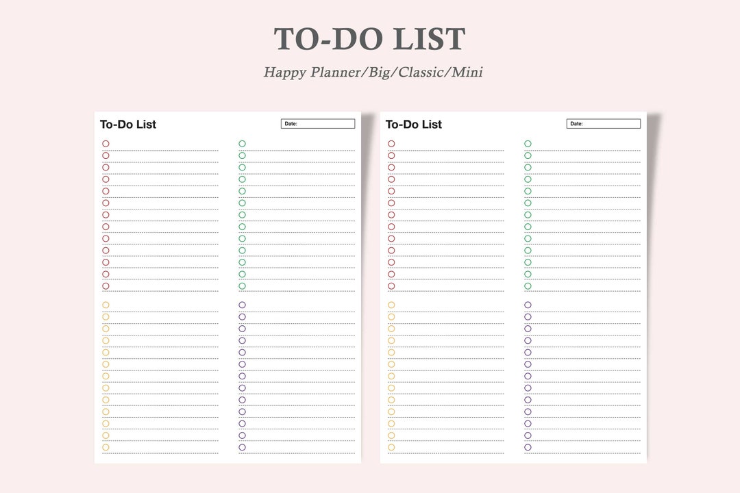 To Do List Template,to Do List Form,to Do List Planner,daily to Do List ...