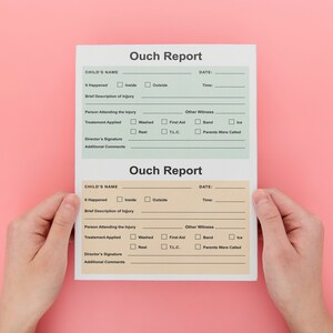 Ouch Reportdaycare Providerstarting a Daycareprintable - Etsy