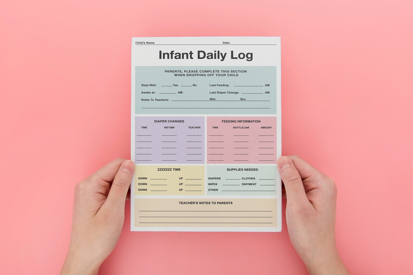 Infant Daily Log,baby Daily Log Book,infant Daily Tracker,daily Infant ...