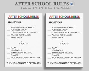 After School List - Etsy
