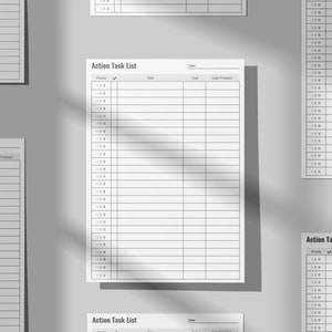 Action Task List,task List,task Tracker,daily Task List,task to Do List ...