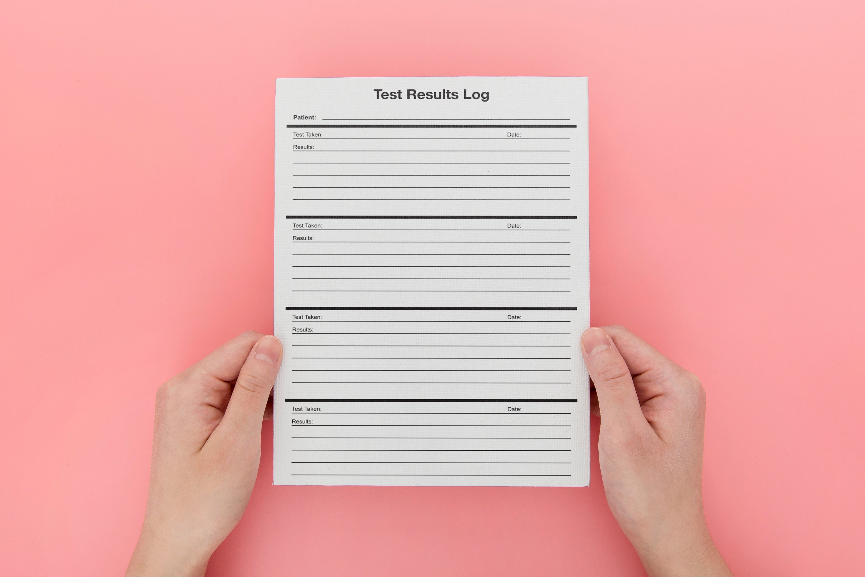 Test Results Log,test Result Dairy,lab Test Result,medication Log,trail ...