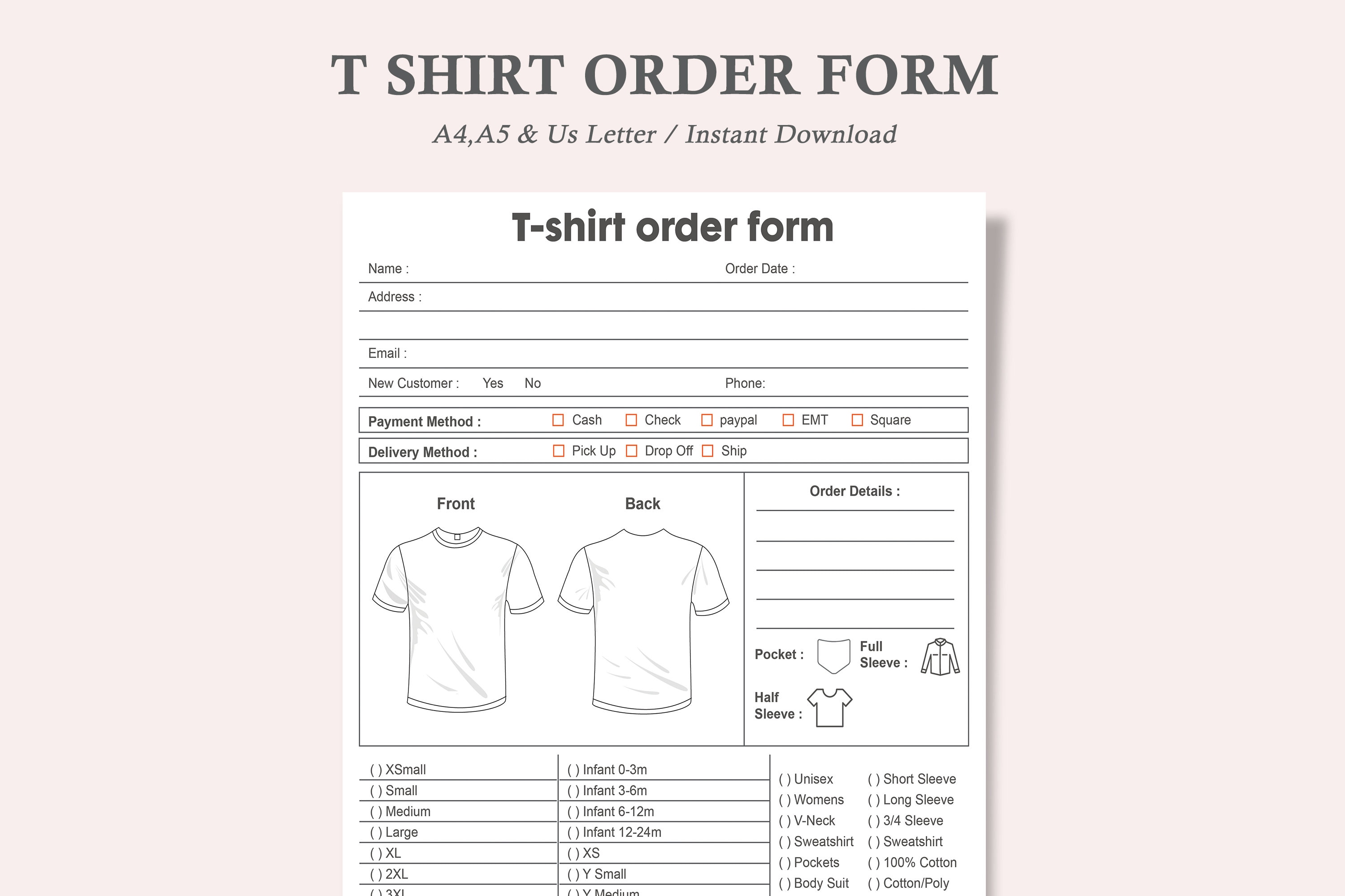 T Shirt Order Form,tshirt Order Form Template,t Shirt Form,tshirt Order ... T Shirt Order Form,tshirt Order Form Template,t Shirt Form,tshirt Order ...