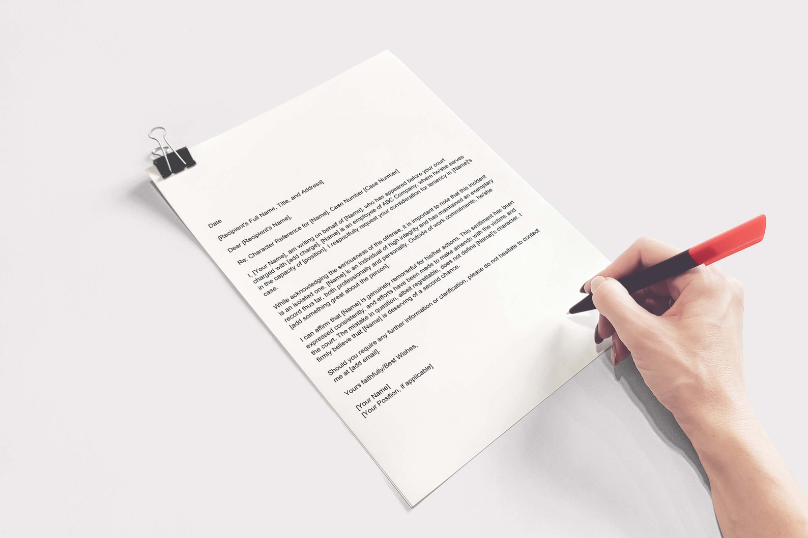 Court Character Reference Letter,character Statement for Court,court ...