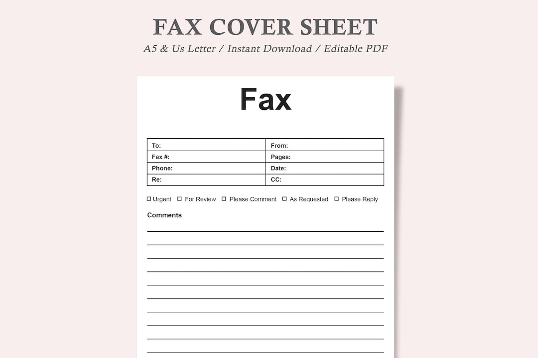 Fax Cover Sheet,fax Cover Sheet Form,fax Cover Template,fax Cover Sheet ...