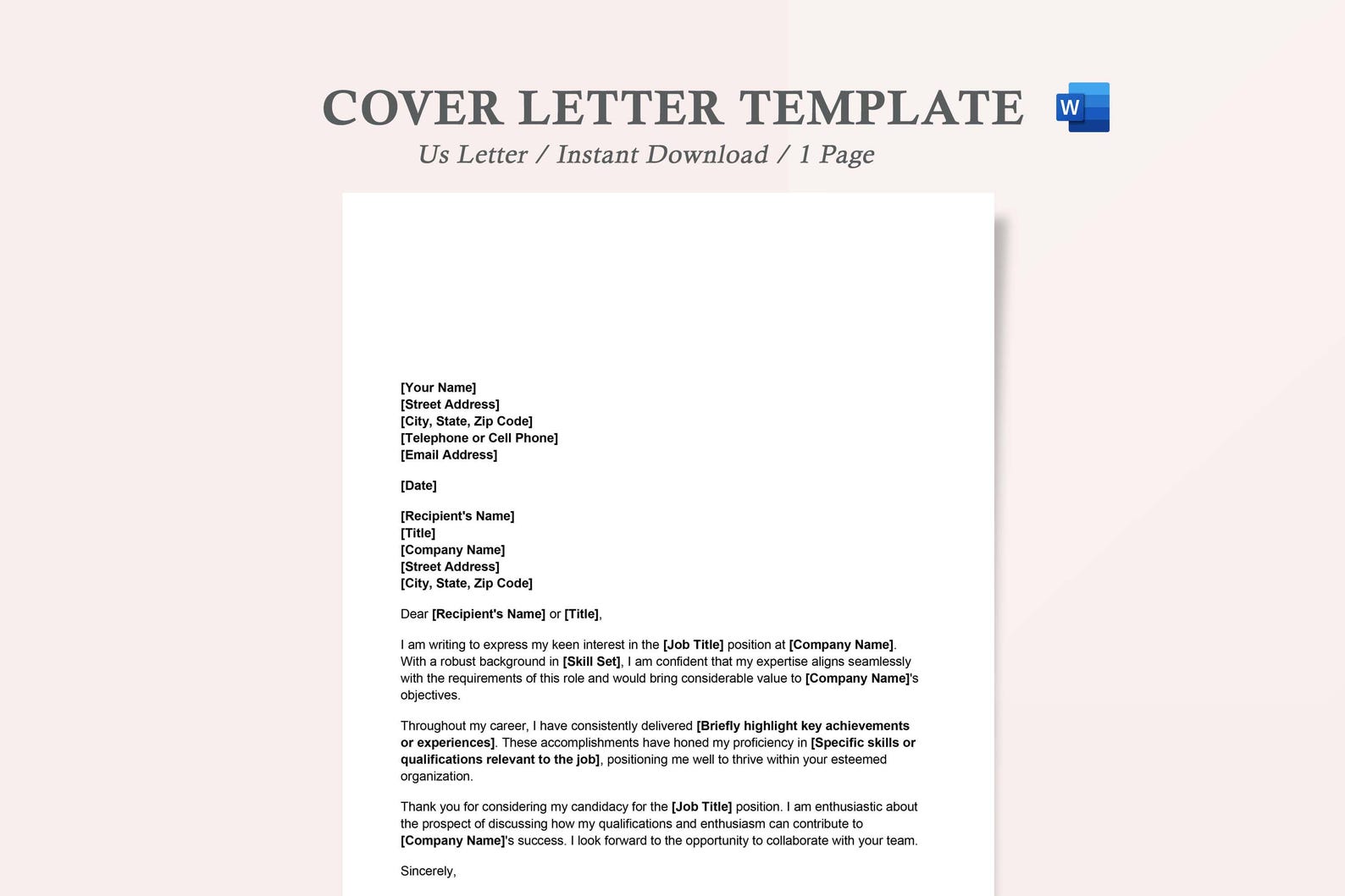 Basic Cover Letter,cover Letter Template,simple Cover Letter,cover ...