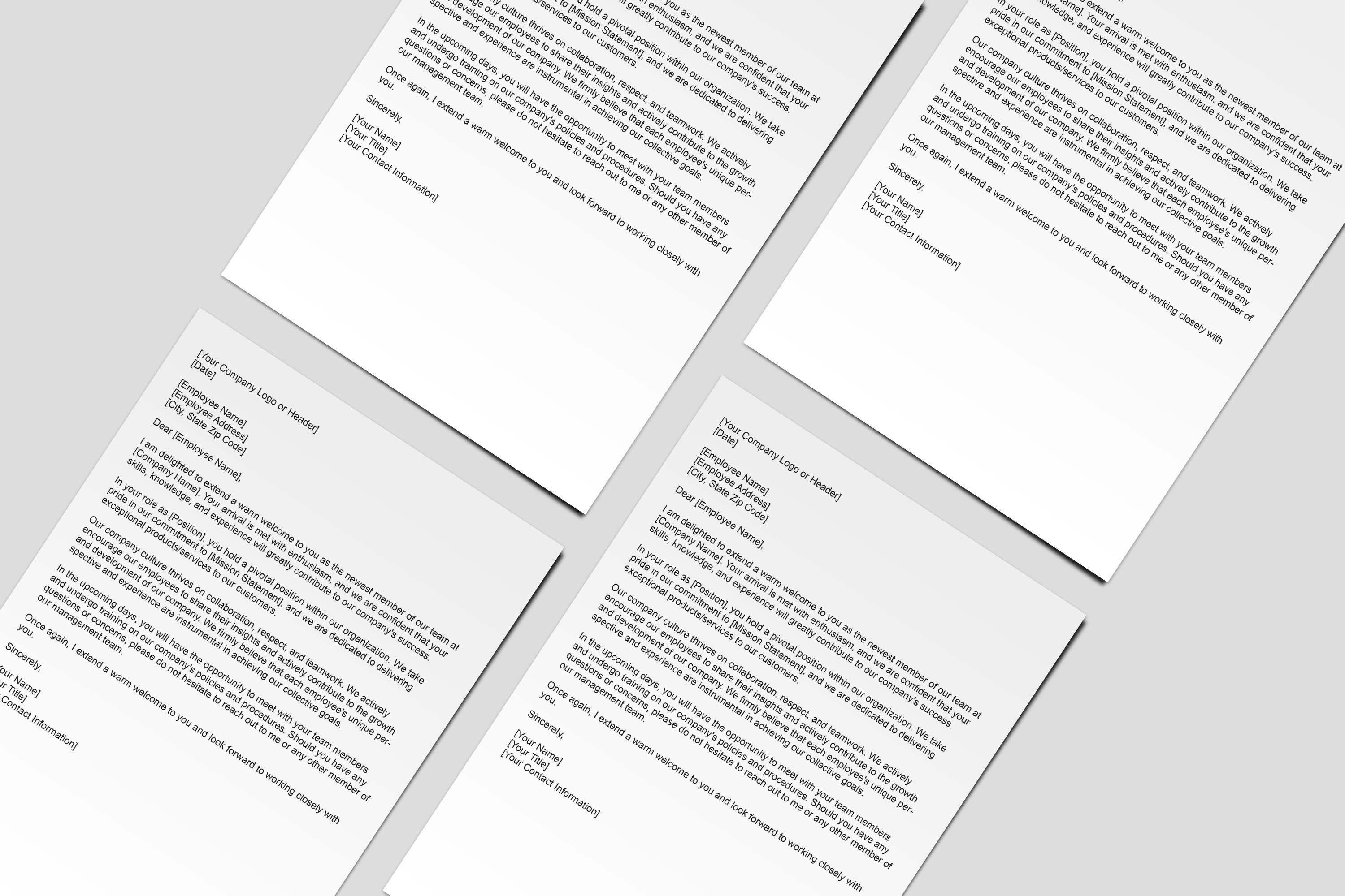 Welcome Letter to New Employee,welcome Letter Template,employee Welcome ...