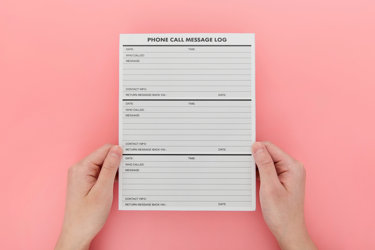 Phone Call Message Log,phone Message Log,phone Message Book - Etsy