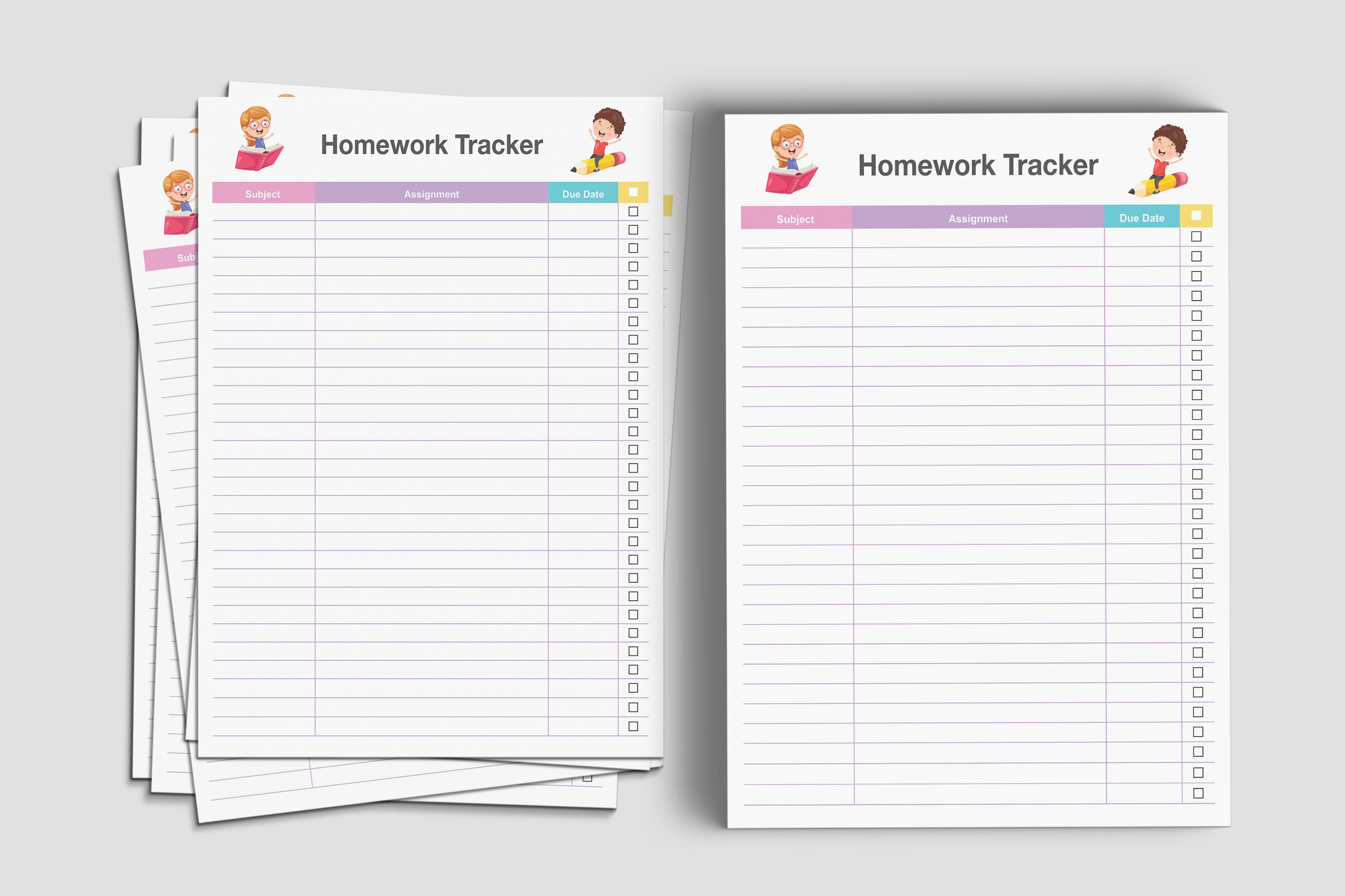 Homework Chart,homework Log,homework Organizer,daily Homework Chart ...