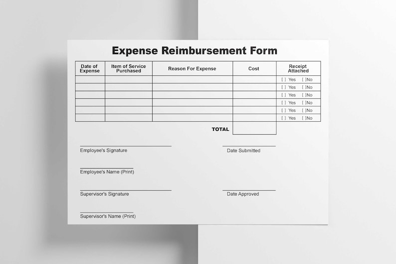Expense Reimbursement Form,reimbursement Form Template,expense ...