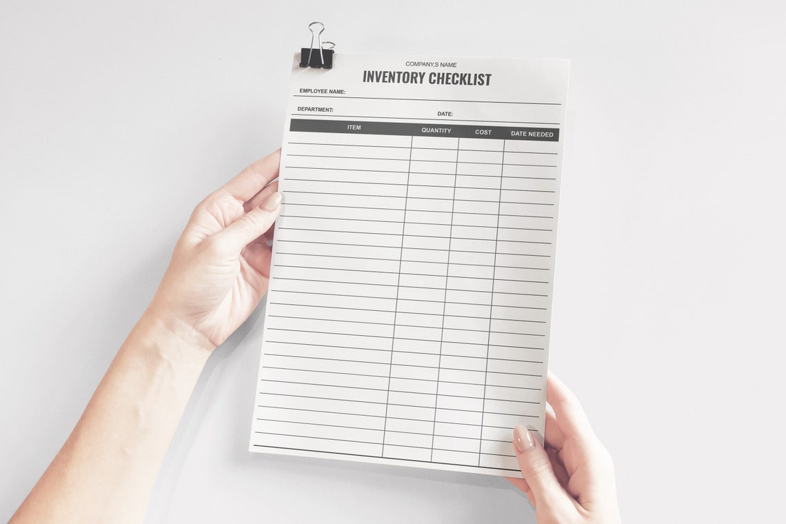 Inventory Checklist,inventory Tracker,business Inventory Tracker,stock ...