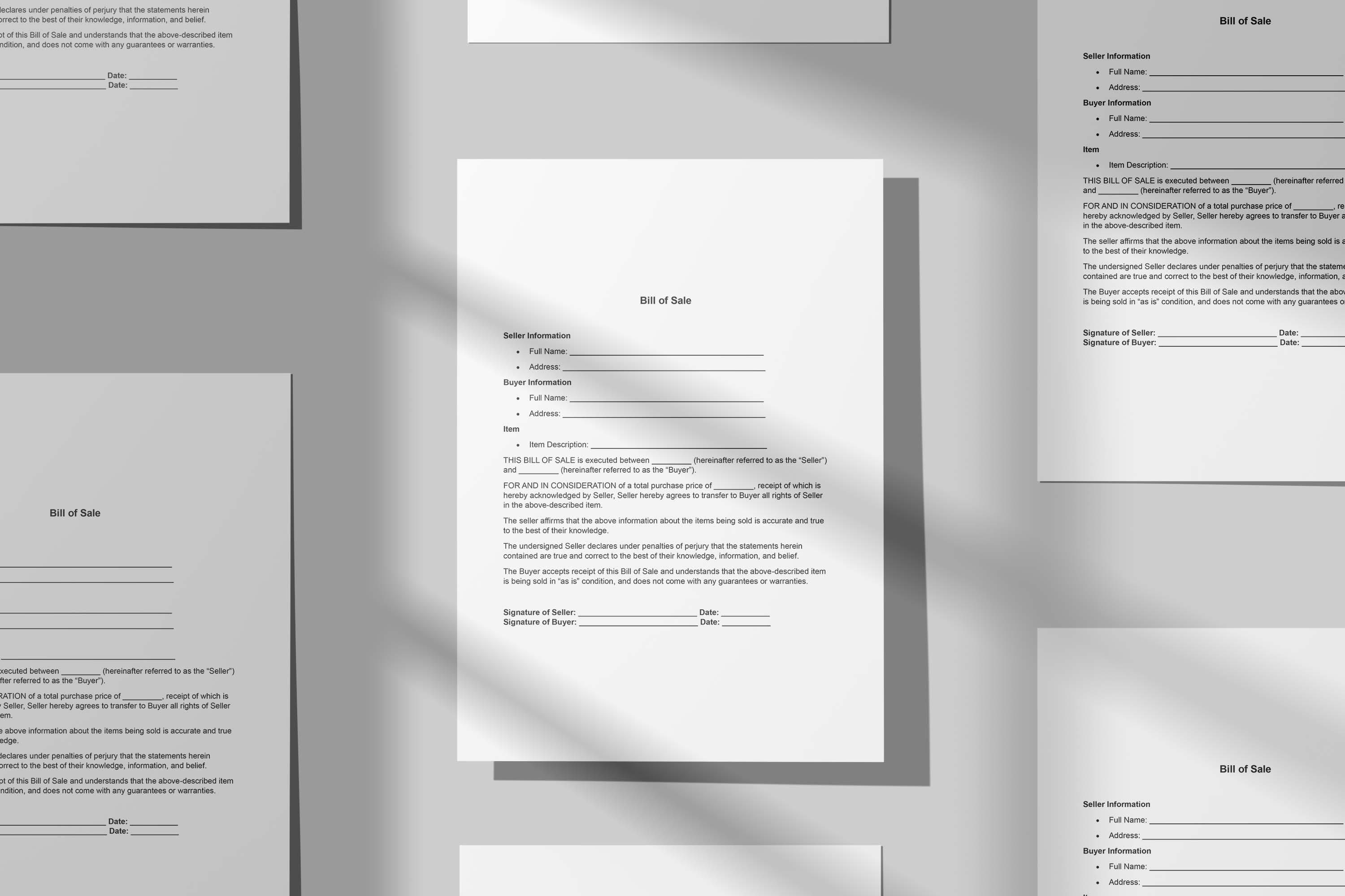 Bill Of Sale Template Wordbill Of Sale Templatebill Of Sale Form 8426
