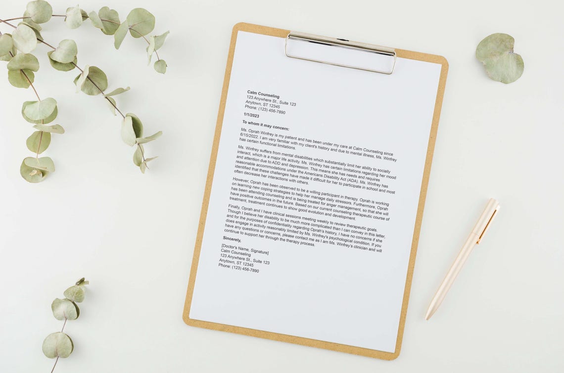 Accommodation Letter,accommodation Request Letter,accommodation Letter ...