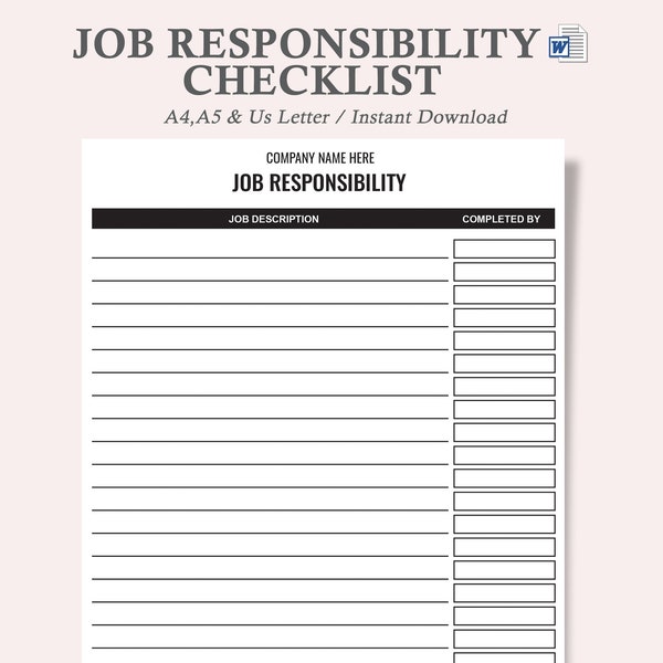 To Do List for Employees - Etsy