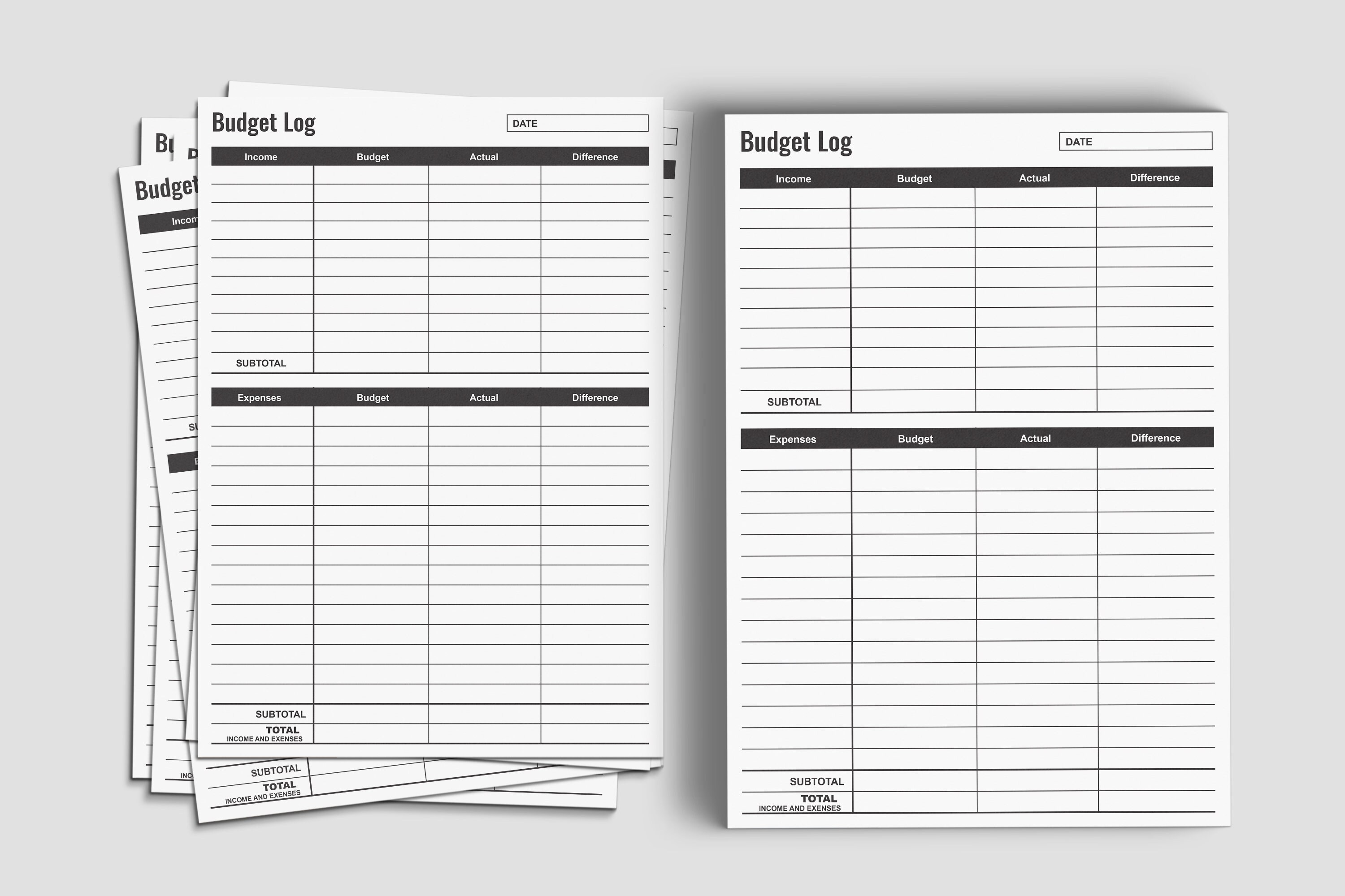 Budget Log,spending Log,budget Tracker,budget Insert,budget Sheet ...