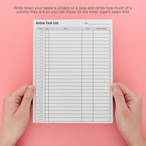 Action Task List,task List,task Tracker,daily Task List,task to Do List,to Do Task List,work ...
