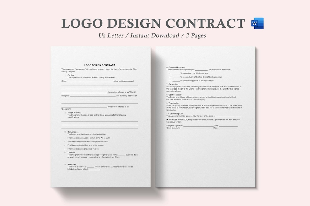 Logo Design Contract,logo Design Contract Template,logo Design Contract ...