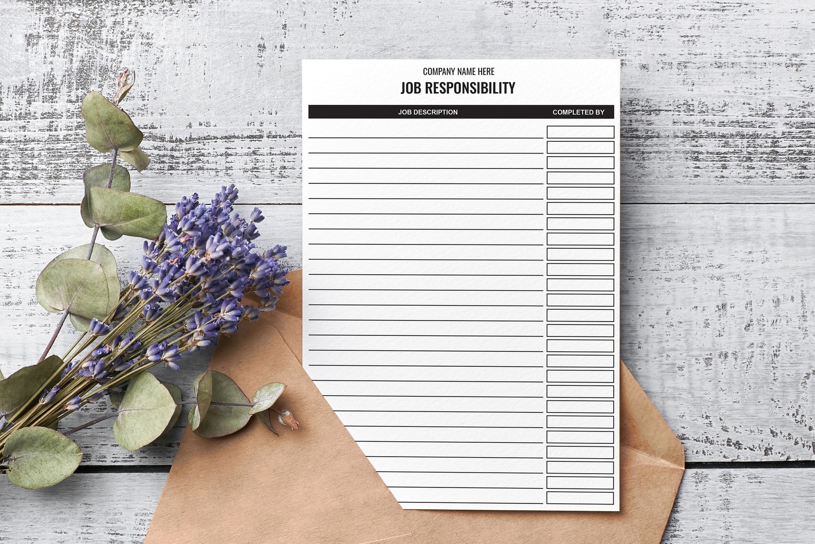 Printable Responsibility Chart,responsibility Chart,blank ...