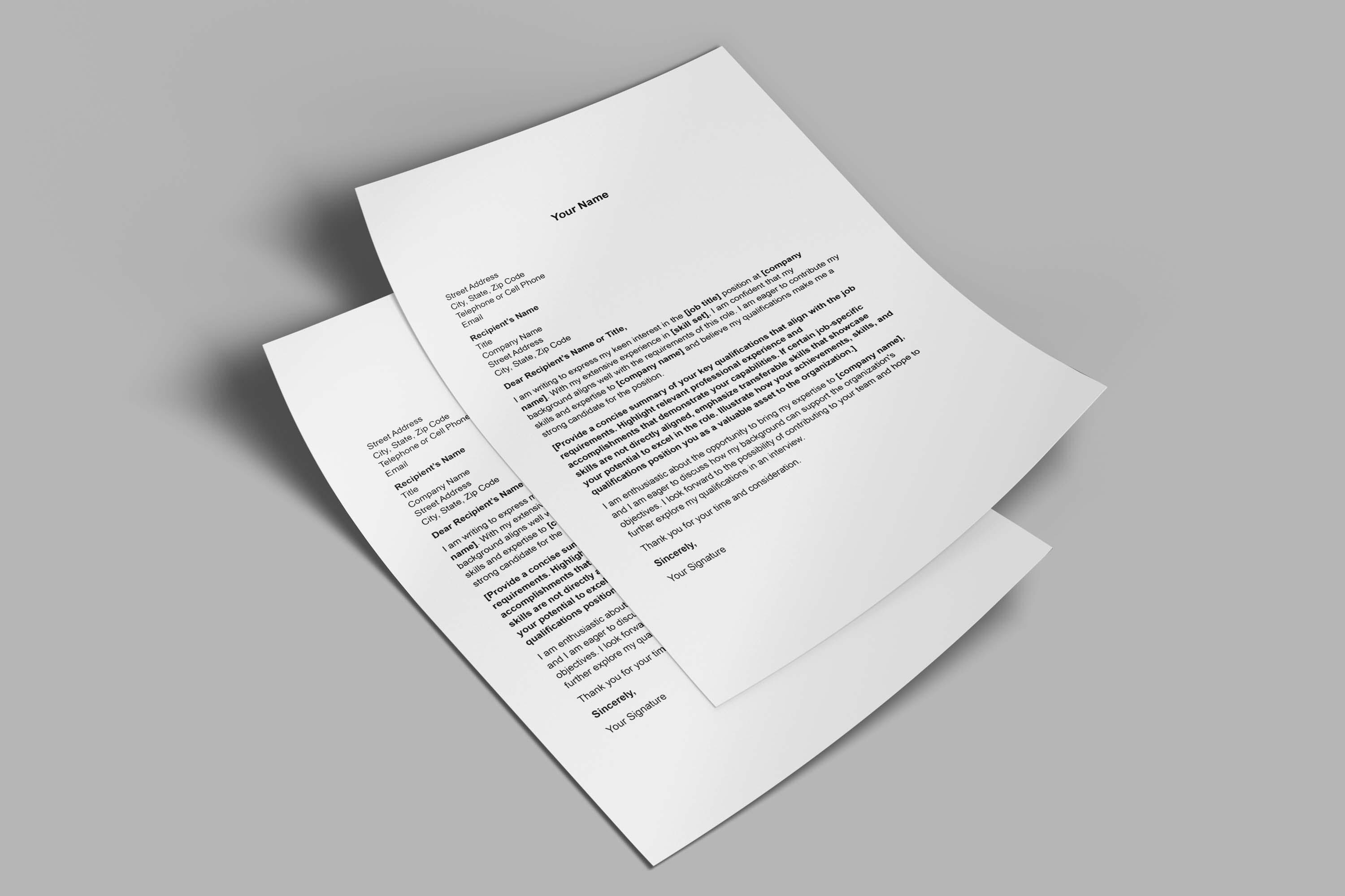 Basic Cover Letter,cover Letter Template,simple Cover Letter,cover ...