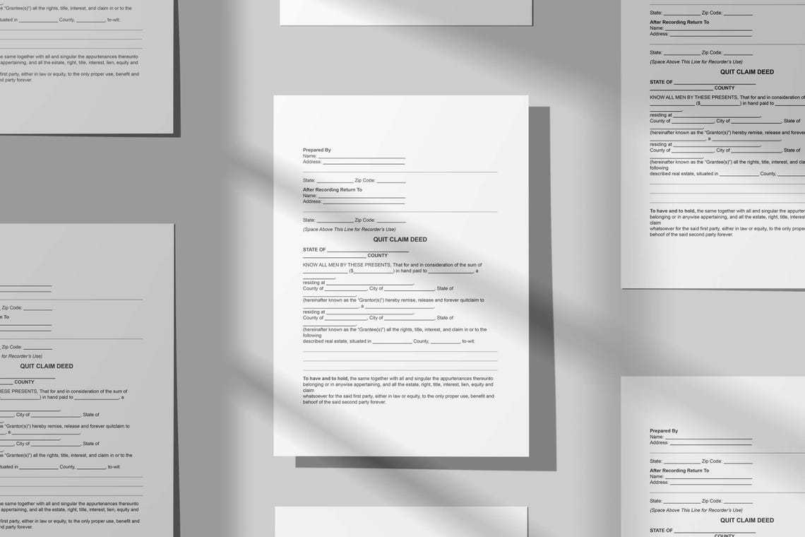 Quit Claim Deed Form,quit Claim Deed Template,quit Claim Deed Form ...