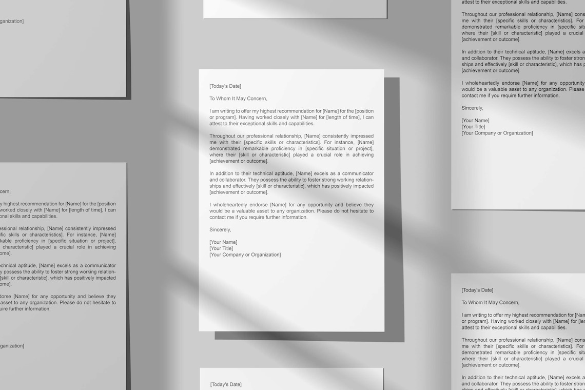 Professional Recommendation Letter,letter of Recommendation ...