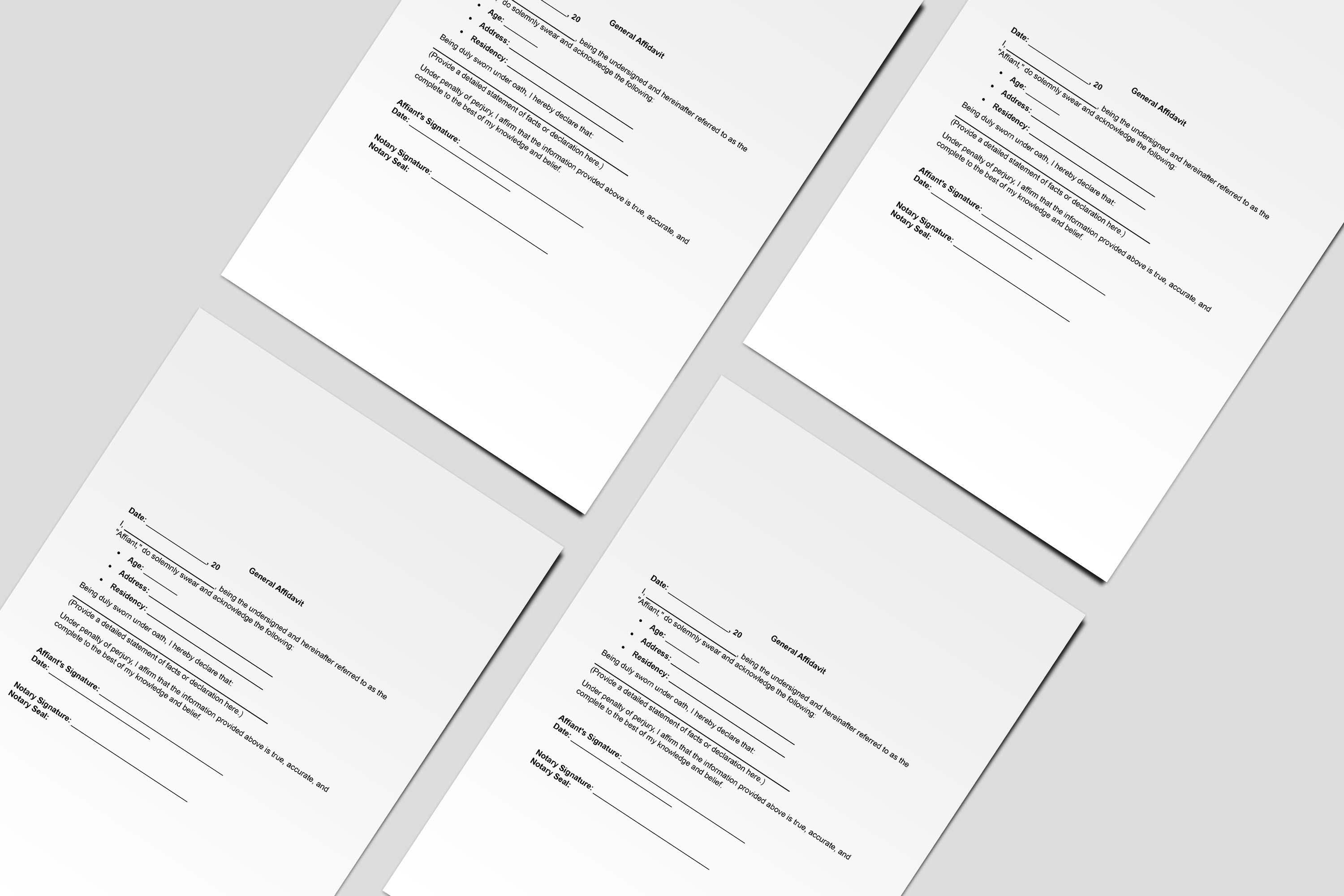 General Affidavit Form,general Affidavit Form Pdf,general Affidavit Template,general Affidavit ...