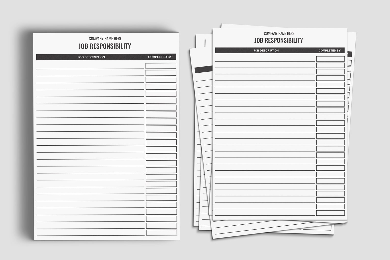 Printable Responsibility Chart,responsibility Chart,blank ...