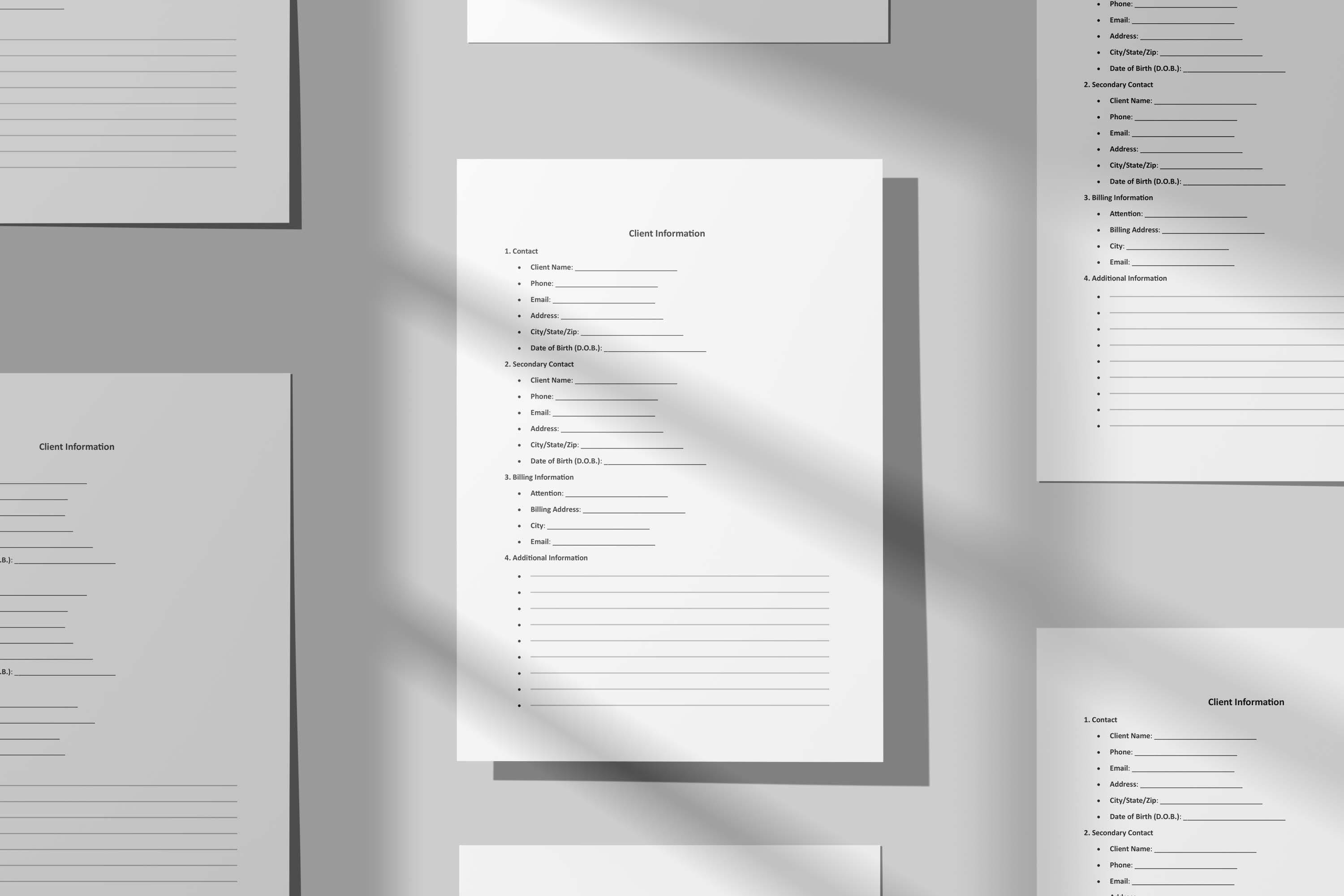 Client Intake Form,client Intake Form Template,client Intake Template ...