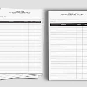 Office Supply Request Form,office Supply Inventory List,template for ...