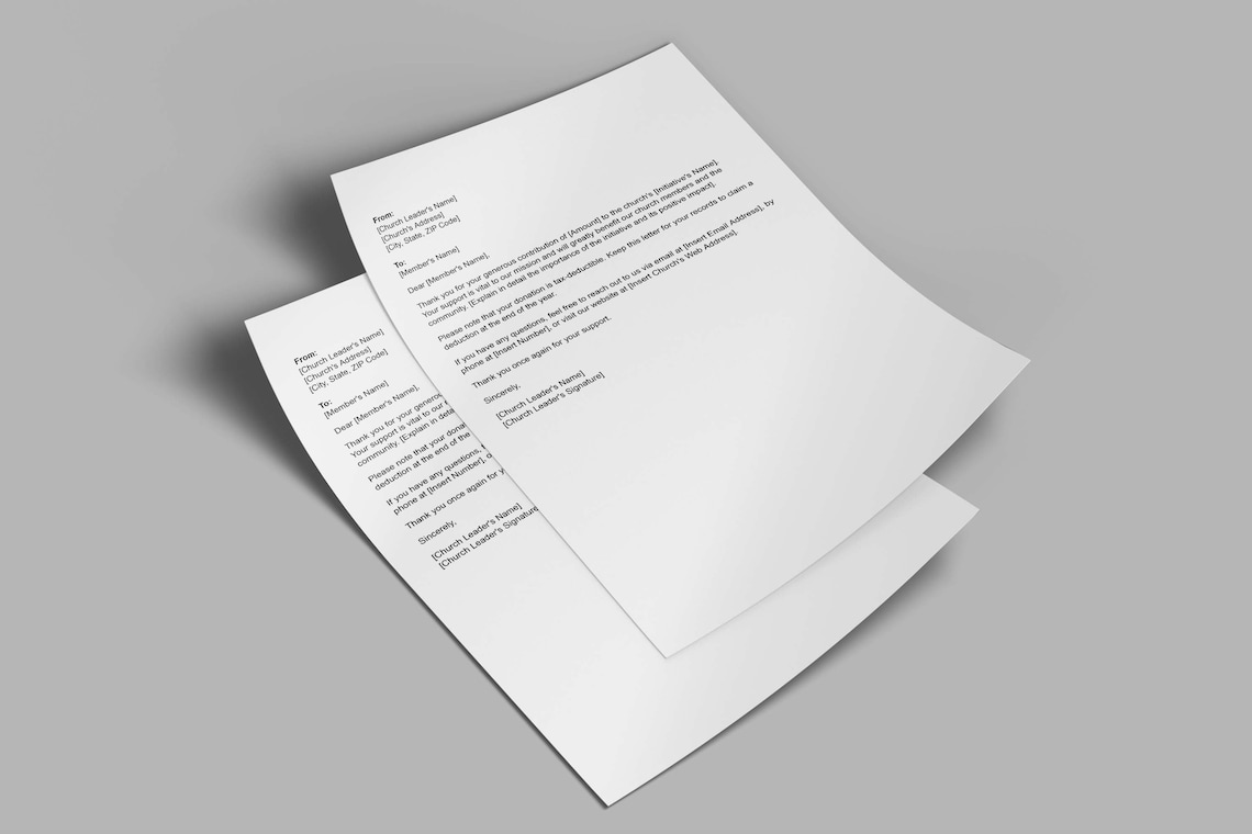 Church Donation Request Letter,church Donation Letter,sample Church ...