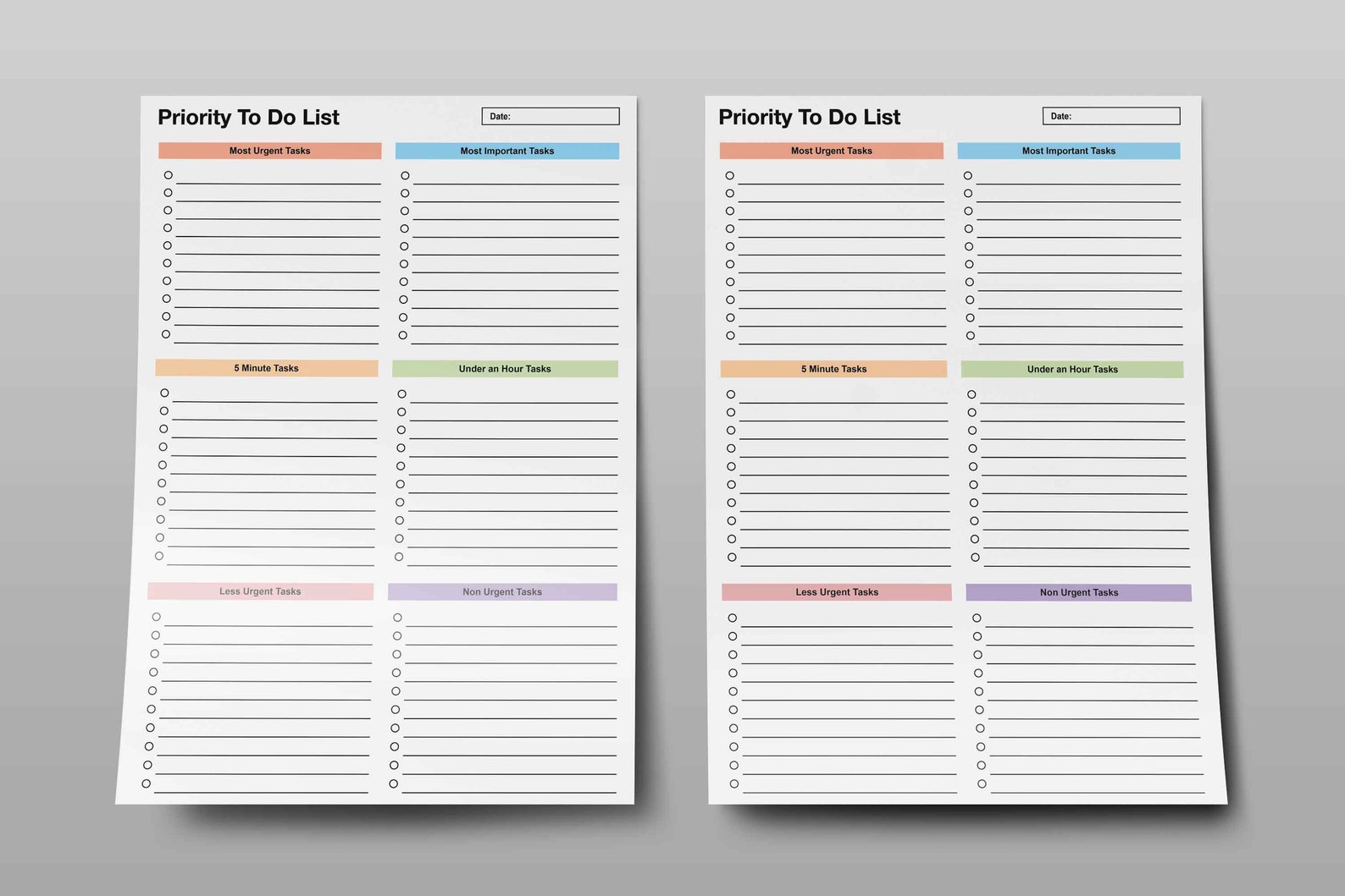 Priority List Template,priority to Do List,priority Task List,work ...