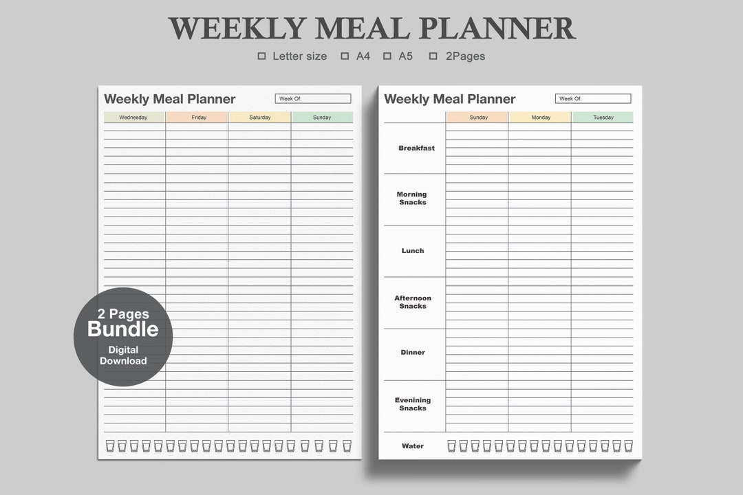 Weekly Meal Menu Planner,weekly Menu Planner,weekly Menu Planner ...